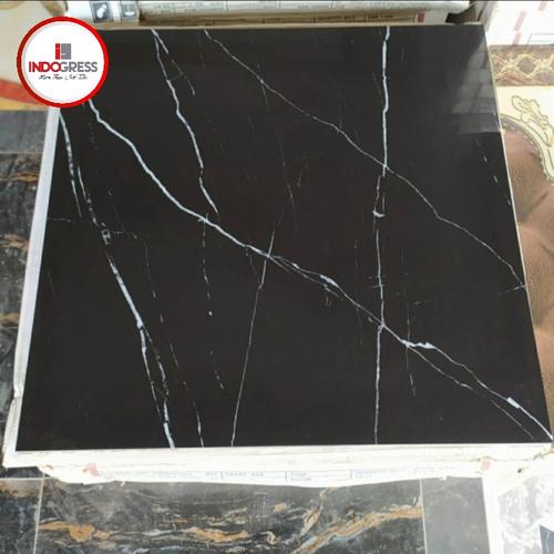 Jual meja granit model persegi kotak 60x60 hitam motif putih dobel ...