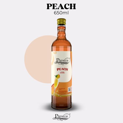 Jual Premium Syrup - Peach 650ml (Minuman Sirup untuk HORECA) - Kota ...