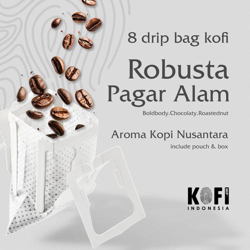 Jual Kopi Drip Bag Robusta Pagar alam isi 8 sachet x 10gram, kofi big ...