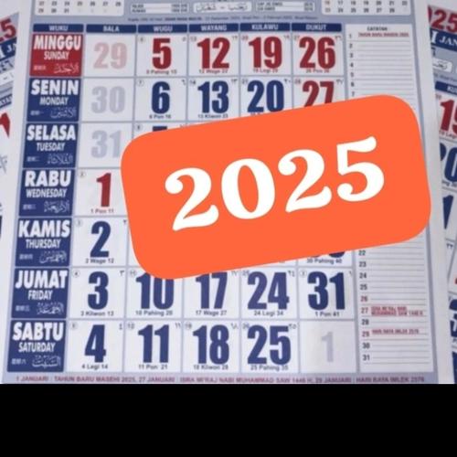Promo Kalender jumbo standar 2025 ukuran 38x54 - Jakarta Utara - BAHARI ...