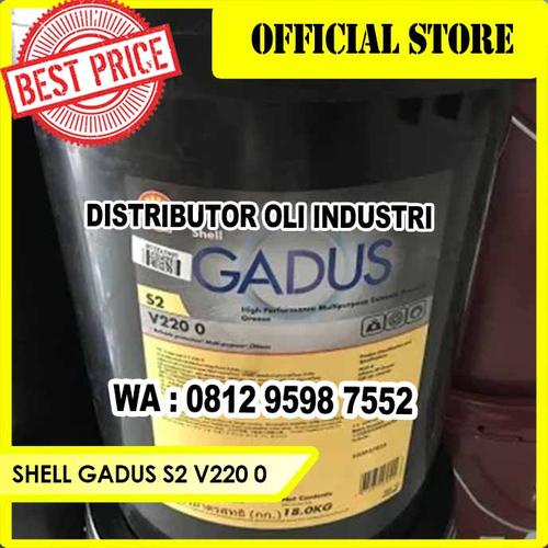 Jual SHELL GADUS S2 V220 00 ( NLGI 00 - Ready Stock - 18 KG ) - Kota ...