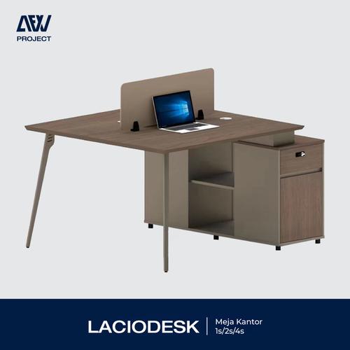 Jual Meja Kerja Kantor LACIODESK Meja Kubikal Karyawan 4 Seat Modern ...