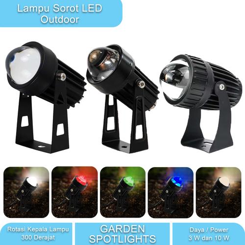 Jual Lampu Sorot Tembak Taman Outdoor LED 3 10 Watt Anti Air Garden ...