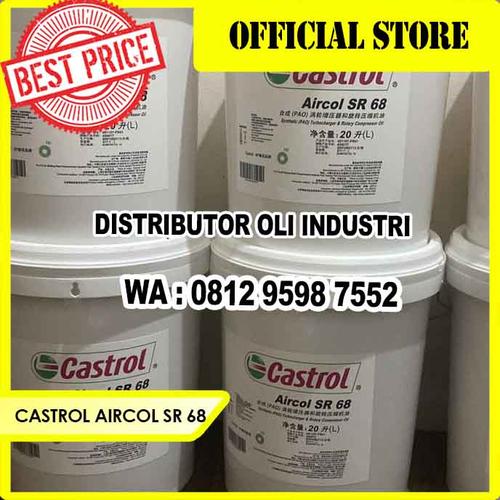 Jual CASTROL AIRCOL SR 68 ( Synthetic Oil Compressor - 20 Liter ) - Kota Tangerang - DISTRIBUTOR ...