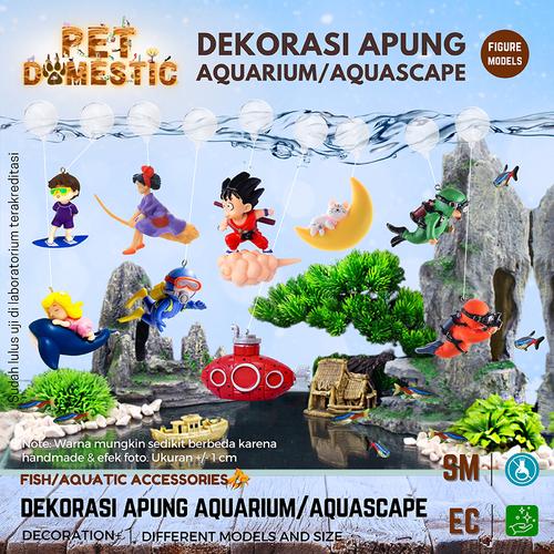Jual Hiasan Ornamen Miniatur Penyelam Floating Aquarium Ikan Dekorasi ...