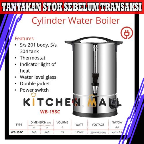 Jual Getra WB-15SC Cylinder Water Boiler Teko Pemanas Air Listrik ...
