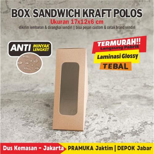 Jual Kemasan Sandwich / Box Sandwich / Packaging Sandwich / Kotak roti ...