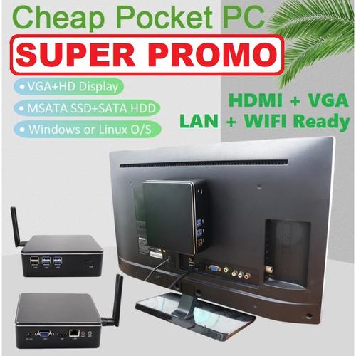 Jual Mini PC Intel Core i3 RAM 4GB SSD 128GB MEMORY HDMI VGA Wifi Mirip ...