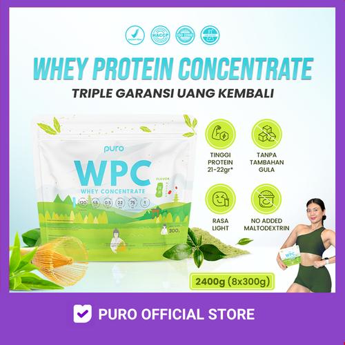 Promo PURO WPC WPRO Whey Protein Concentrate 2.4kg susu protein - WPC ...