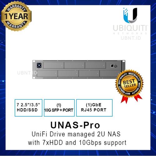 Jual Ubiquiti UNAS-Pro UniFi Drive managed 2U NAS with 7xHDD and 10Gbps ...