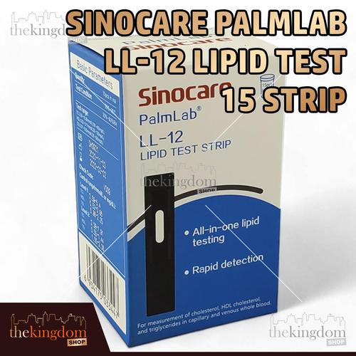 Promo Sinocare PalmLab LL-12 Lipid Test Strip /15 Refill Strip Test ...
