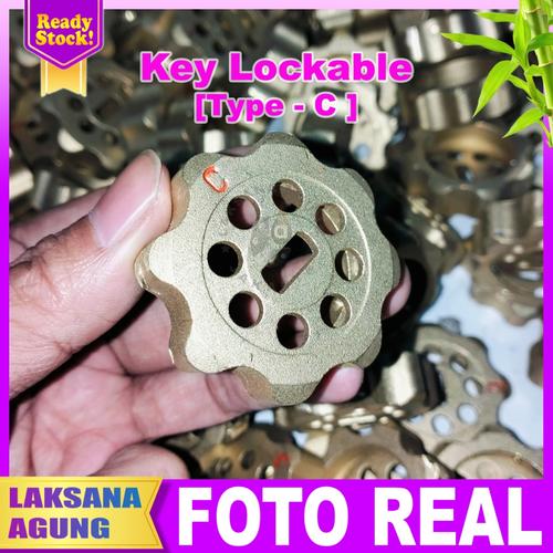 Jual [AMD] Magnetic Key Brass Type C Kunci lockable Magnetic For Valve ...
