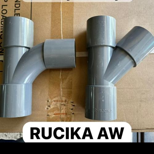 Jual RUCIKA TEE Y 2 inch 45 90 DERAJAT AW TEBAL TY T Y LARGE RADIUS LONG - 90 DERAJAT - Kota ...