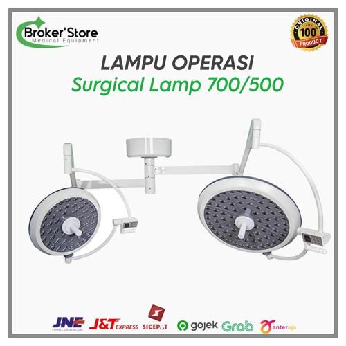 Jual Lampu operasi double Arm Ceiling LED700/500, Surgical operating ...