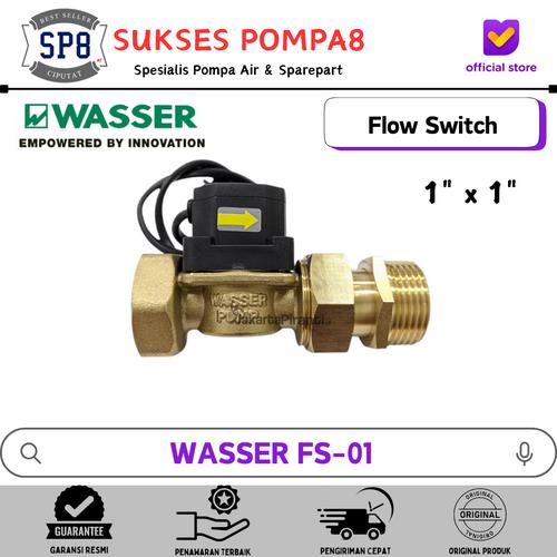 Jual Flow Switch Wasser 1 Inch Original FS-01 / Otomatis Pompa Booster ...