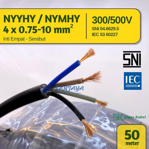 Jual NYYHY NYMHY Serabut 4x0.75 1.5 2.5 4 6 10 mm SNI Kabel Listrik Super Meteran Eceran - NYMHY ...