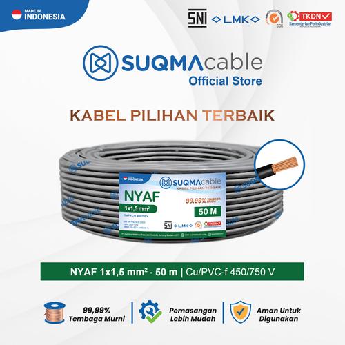 Jual Kabel Listrik NYAF 1,5mm Merek SUQMA Cable - Hitam, @50m - Jakarta ...