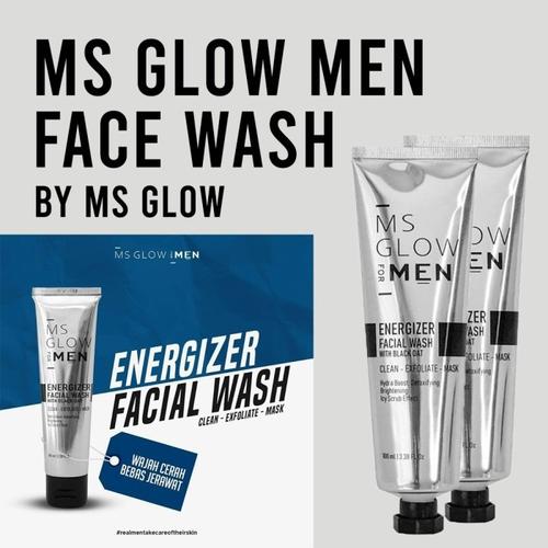 Jual Ms Glow Men Energizer Facial Wash Face Wash Men Sabun Wajah MsGlow ...