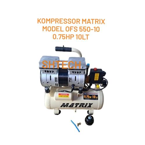 Jual KOMPRESOR OILLESS 3/4 HP 10 LITER MATRIX OIL FREE COMPRESSOR OFS550-10 OFS 550 - 10 OIL ...