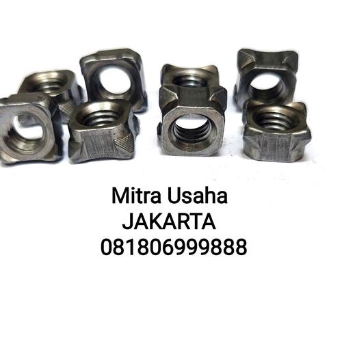 Jual (1000 pcs) Mur Las m6 p1.0 mentah / Welding Nut / Nut Spot / Nut ...