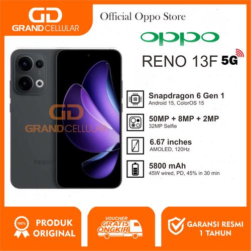 Jual OPPO RENO 13F 5G 12/256GB - 8GB/256GB Garansi Resmi - 8/256GB ...