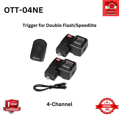 Jual OTT-04NE Trigger for Camera Flash Speedlite Dual Receiver Double Flash - Jakarta Utara ...