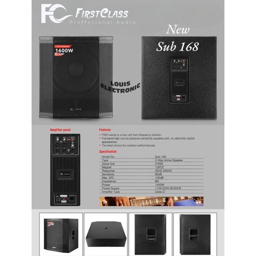 Jual Subwoofer Aktif 18" FIRSTCLASS SUB168 SUB-168 ORIGINAL - Kota Medan - LOUIS ELECTRONIC ...