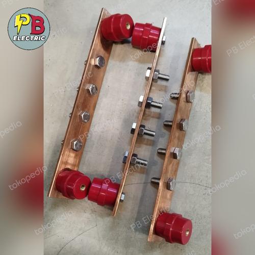Jual Busbar Tembaga 4mm x 3cm x 20cm + Baut Stainless M8 Komplit ...