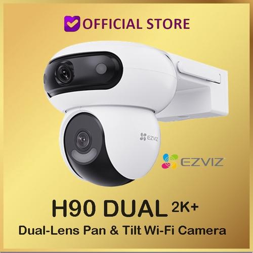 Promo Ezviz H90 Dual 2K+ Smart Home Dual Lens 4MP+4MP IP Camera Outdoor ...