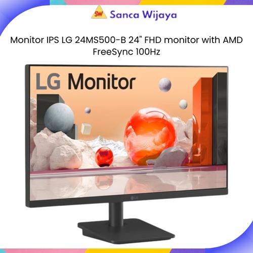 Jual Monitor IPS LG 24MS500-B 24" FHD monitor with AMD FreeSync 100Hz ...