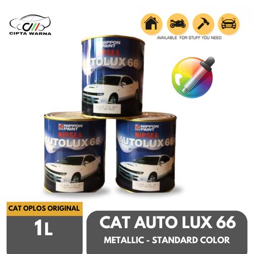 Jual Cat Oplos Original Autolux 66 1L Solid (Black&White) - Putih ...
