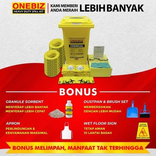Jual Chemical Spill Kit 240 Liter ONEBIZ Heavy Duty Spill Kit - Solusi ...