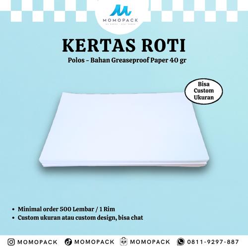 Jual Kertas Greaseproof / Food Wrapping Paper / Kertas Roti 40gr ...