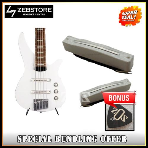 Jual Pickup Bass Elektrik Electric White 5 String - Kota Bandung - Zeb ...