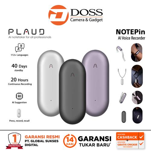 Promo PLAUD NotePin Limited Edition Wearable AI Voice Recorder Plaud Note Pin - Cosmic Gray ...