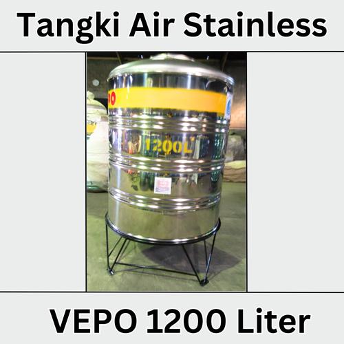 Jual Tandon Tangki Toren air stainless 1200 Liter Vepo 1200 liter ...