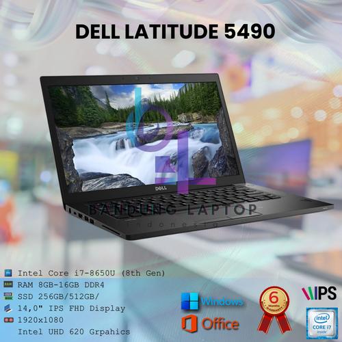 Jual DELL Latitude 5490 Core I7 Gen 8 Ram 8Gb Ssd 256Gb Bergaransi ...