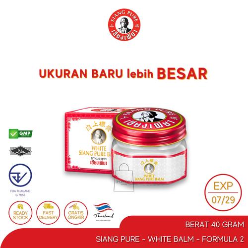 Jual Siang Pure White Balm Formula 2 Putih Ukuran 40 Gram Original ...