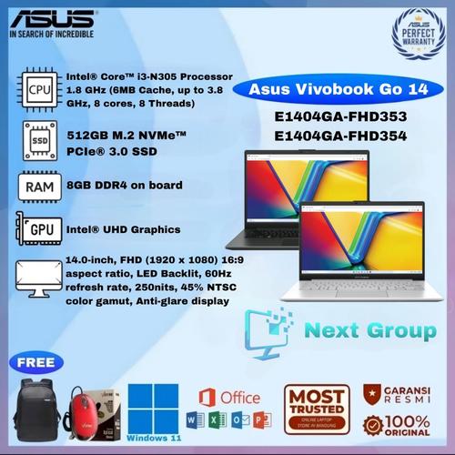 Jual Asus Vivobook Go 14 E1404GA-FHD353/FHD354 Core i3-N305 8GB 512GB ...