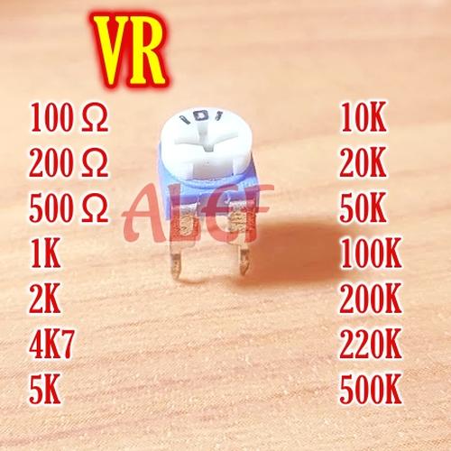 Jual VR 1k 2k 5k 10k 50k 100k 200k 220k 200 500 ohm variable resistor ...