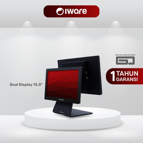 Jual Mesin Kasir POS All in One Dual Monitor Iware HB-156DII I3 8/128GB - Jakarta Pusat ...