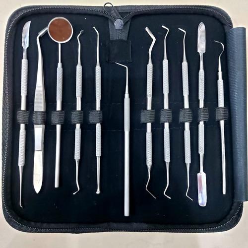 Jual Merc Amma Dental Kit Stainless Steel Isi 11 Instrument Dasar Kedokteran Gigi AKL dengan Tas ...