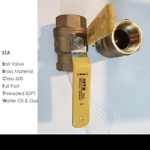Jual Ball valve KITZ 1/2"inch 600 WOG SZA KUNINGAN ORIGINAL 100% japan - Kota Bandung - sanjaya ...