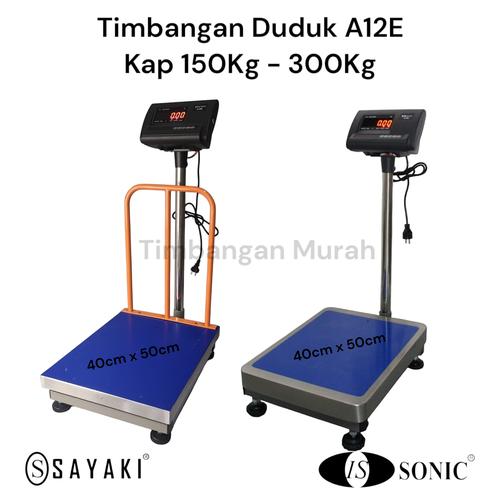 Jual Timbangan barang, duduk, digital SONIC / SAYAKI A12E kap 200Kg - Tanpa pagar, 150kg ...