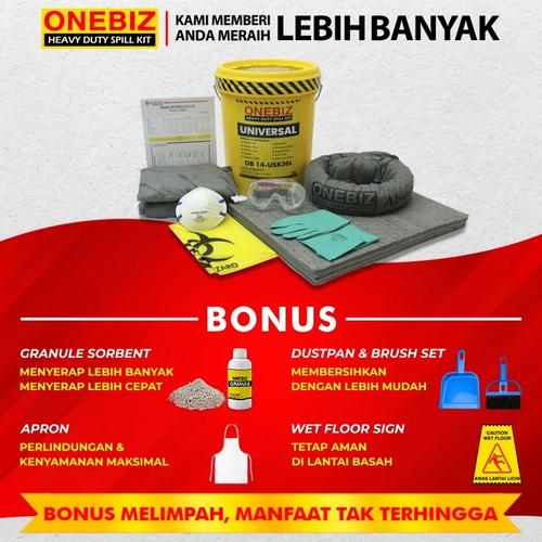 Jual Kit Tanggap Darurat Cairan 30L ONEBIZ Heavy Duty Spill Kit ...