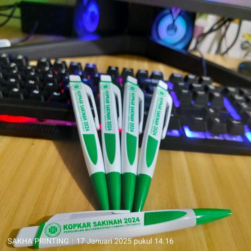 Jual pulpen custom/pulpen gepeng custom/pulpen sablon/pulpen promosi ...