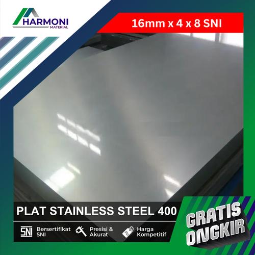 Jual Plat Stainless Steel SS 304 16mm x 4x8 Feet / 1200x2400 mm ...