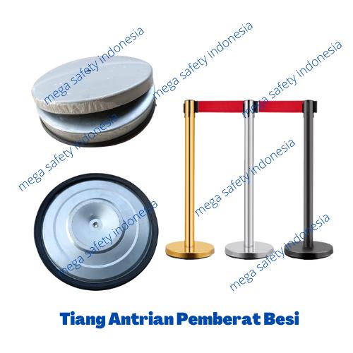 Promo Tiang Antrian Stainless Queue Line Standing Barrier + Pita 2M ...