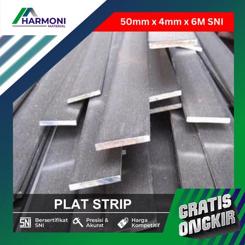 Jual Plat Strip Besi 50mm x 4mm Panjang 6 Meter SNI Besi Flat Bar ...