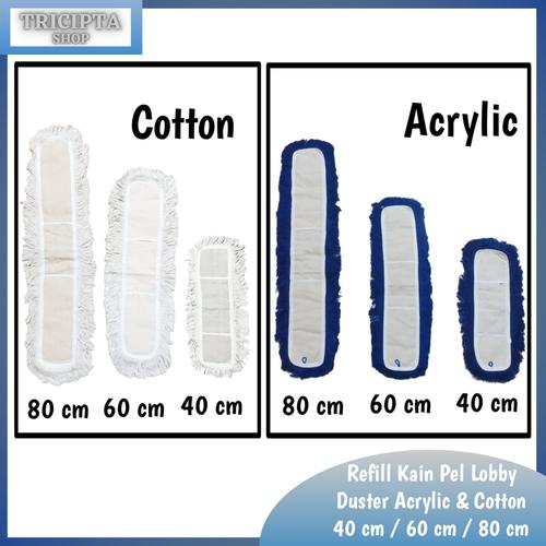 Jual Refill Kain Pel Lobby Duster Acrylic Cotton 40 cm / 60 cm / 80 cm ...